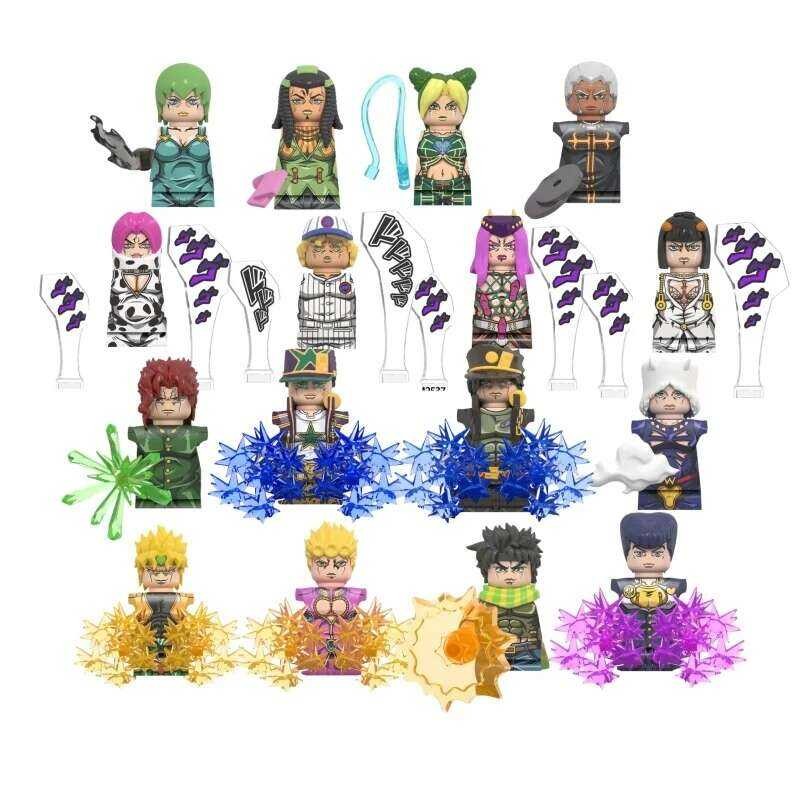 Anime Jojo Bizarre Adventure Building Blocks Kujo Jotaro Jolyne Emporio ...