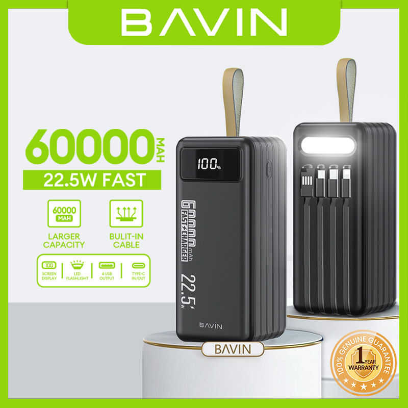 BAVIN Pc053 22.5W 60000Mah Fast Charging Heavy Duty Powerbank W ...