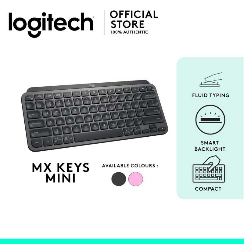 Logitech MX Keys Mini Bluetooth, Backlit, Usb-C Compatible Minimalist ...