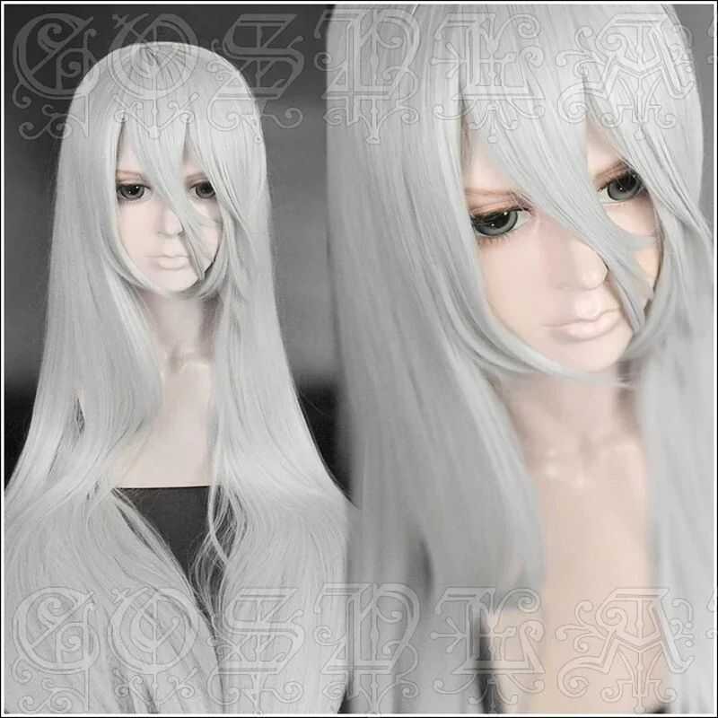 A Game Nier Automata Yorha Type A No.2 A2 Cosplay Wis Sier Grey Lon ...