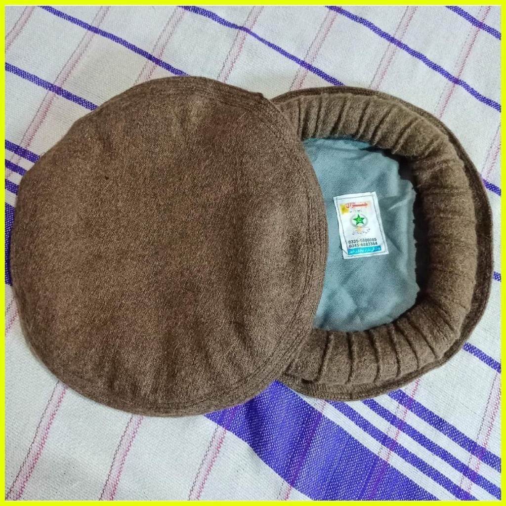 ORIGINAL CHITRALI PAKOL 100% WOOL MUSLIM HAT MADE IN PAKISTAN | Shopee ...