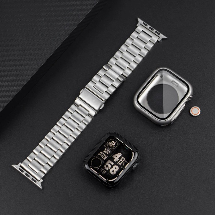 Change to Ultra Case+Band For Apple Watch 46mm 44 41 45mm Metal ...