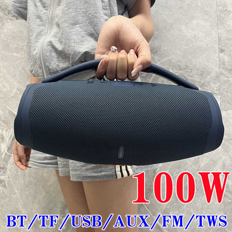 Powerful BOOMBOX 100W 3 High Power Wireless Bluetooth Speaker RGB Light ...