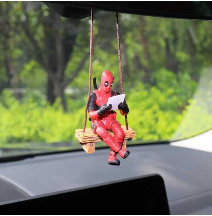 Deadpool X-Men Swing Car Decoration Figure | Shopee Philippines