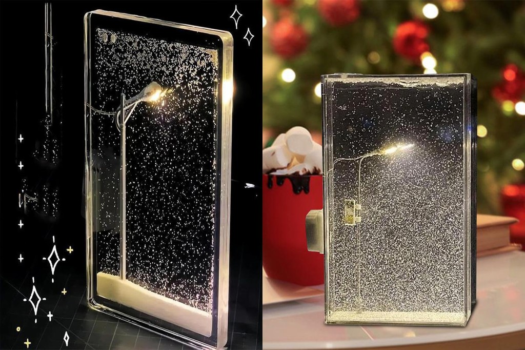 Snow Night Light Assembly Romantic Snow Night Light Gift Diy Snow Scene ...