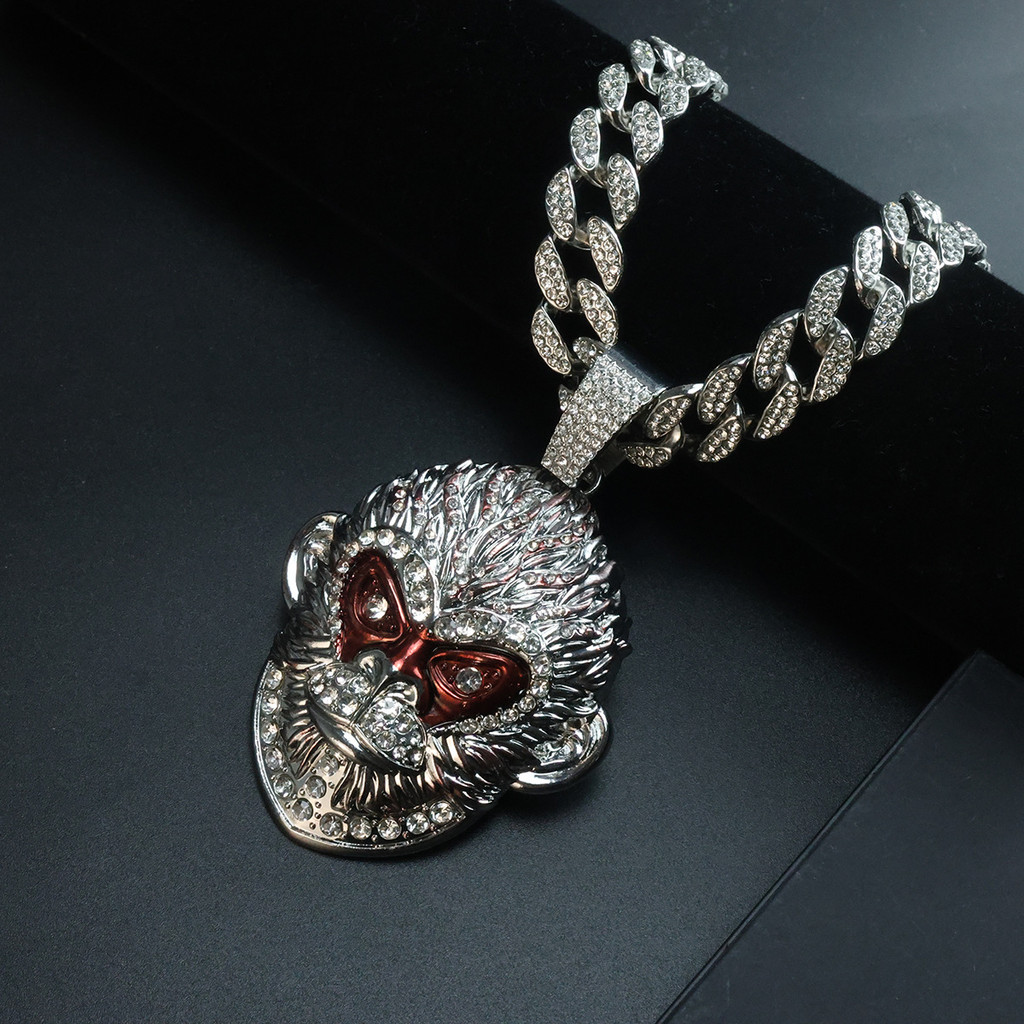 New Black Myth Goku Diamond Pendant Beat the Buddha Monkey King Cuban ...
