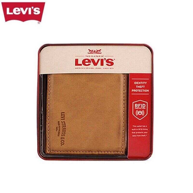 Men's Levi's Premium Leather Wallets Passcase 4 Model | Shopee Philippines