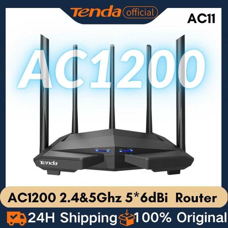 Tenda Ac11 Ac1200 WIFI Gigabit Wireless Router 2.4G 5Ghz Dual Band MU ...