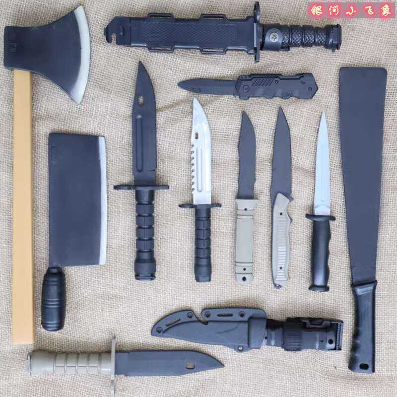 Plastic knife, rubber knife, training knife, model knife, military ...