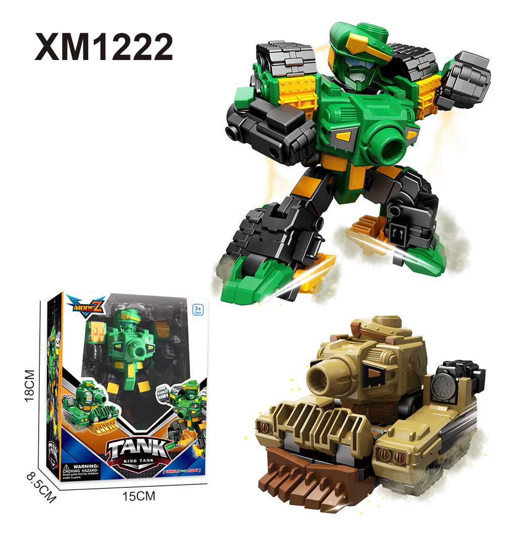 Tobot transformation child robot tank airplane train model mecha toy ...