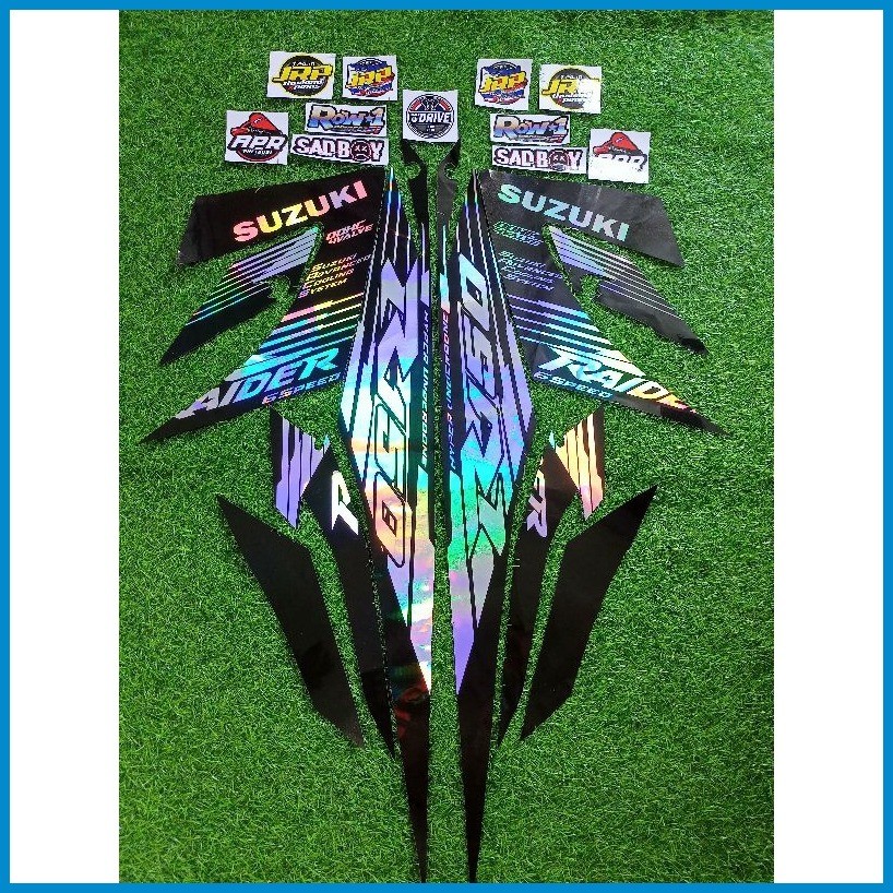 2025 SUZUKI RAIDER 150 CARB/REBORN STOCK SIZE DECAL 2023 DESIGN ...