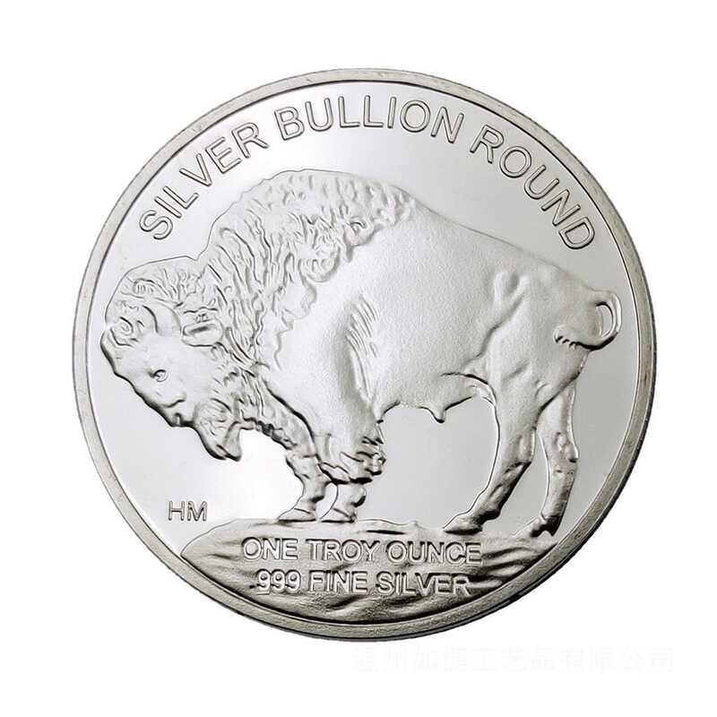 American Buffalo Coin Silver Plated Coin 2021 Commemorative Coin Indian ...