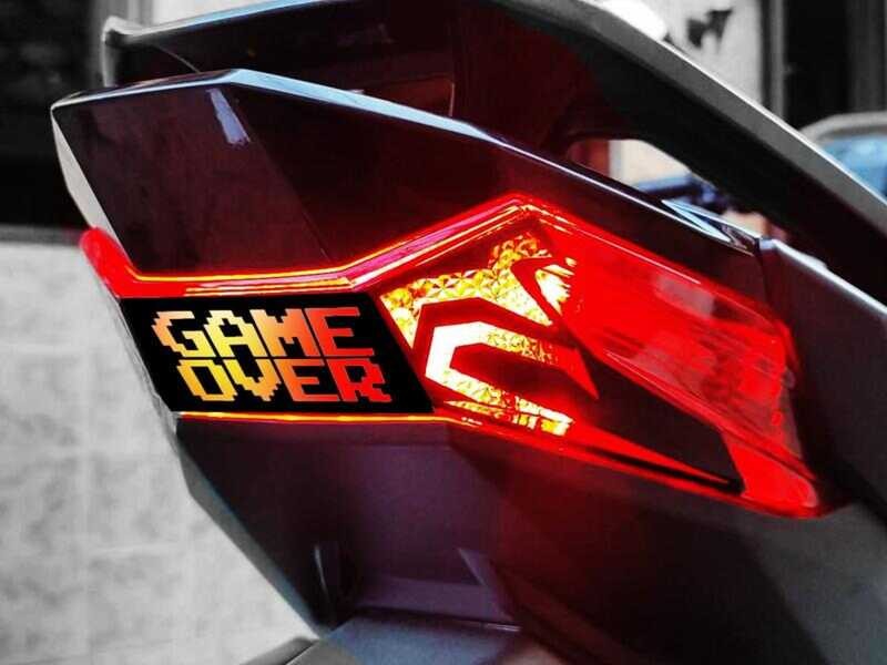 Honda Click 160 Tail Light Sticker Decal Game Over Design 0c7 | Shopee ...