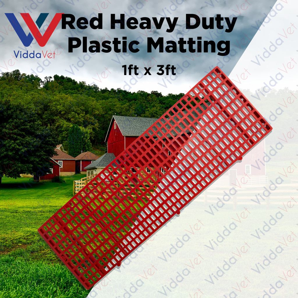 1PC RED 1foot x 3 feet Plastic Matting Heavy Duty High Density High ...