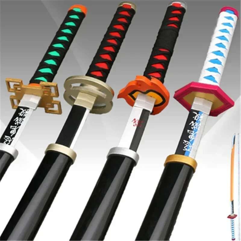 Demon Cosplay Slayer Satoman Tanjiro Sword Weapon 41inch Anime Kimetsu ...