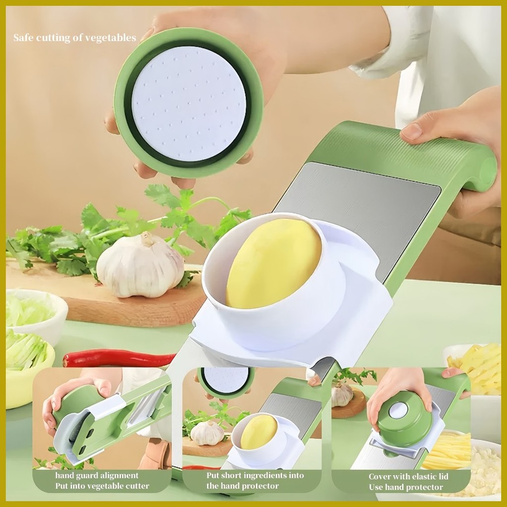 5in1 Multifunction Vegetable Cutter Vegetable Chopper Slicer Cutter Chopper Grater With Hand ...