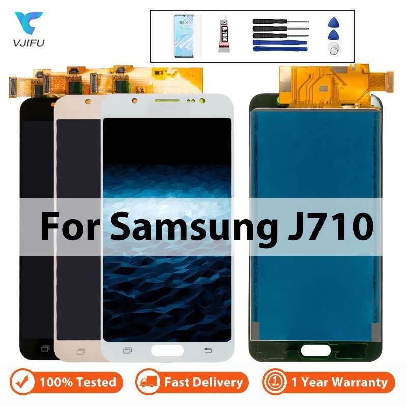 LCD AAA+++ Display For Galaxy J7 2016 J710 SM-J710FN J710F J710M J710Y J710G J710H Touch AAA ...