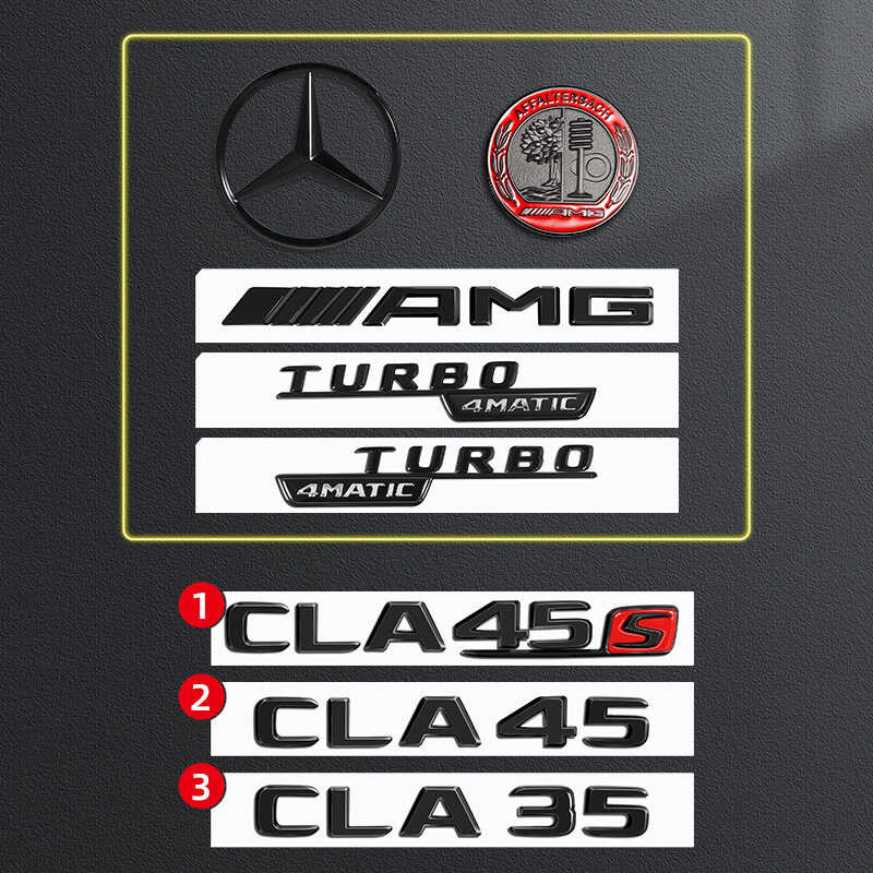 Mercedes Tail Car Sticker CLA35 Modified AMG Rear Apple Tree CLA45s ...