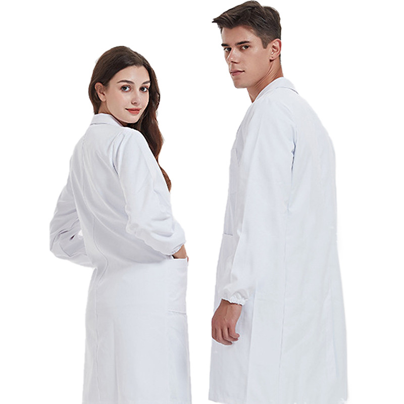 Women Men Lab Gown Long Sleeve Laboratory Gown For Students Lab Coat ...
