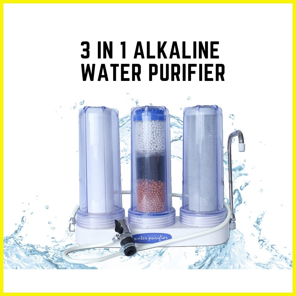 ⊕ Authentic 3in1 Alkaline Water Purifier Complete Set with FREE 1st ...