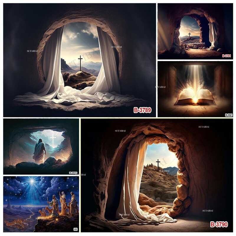 Tt Isus Kristo Pasko Backdrop Sunrise Golgotha Crucifixion Tatlong ...