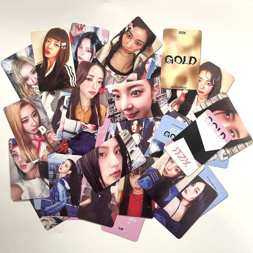 Kpop Idol ITZY Album GOLD Photocards | Shopee Philippines