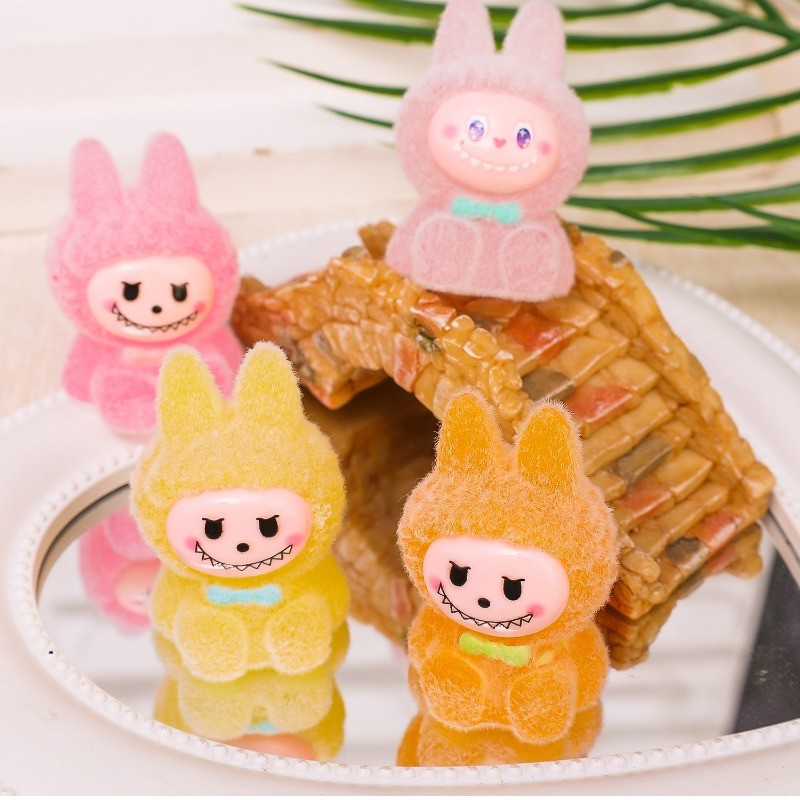 Multi Purpose Luminous Labubu Car Center Console Ornament- Cartoon Cute ...