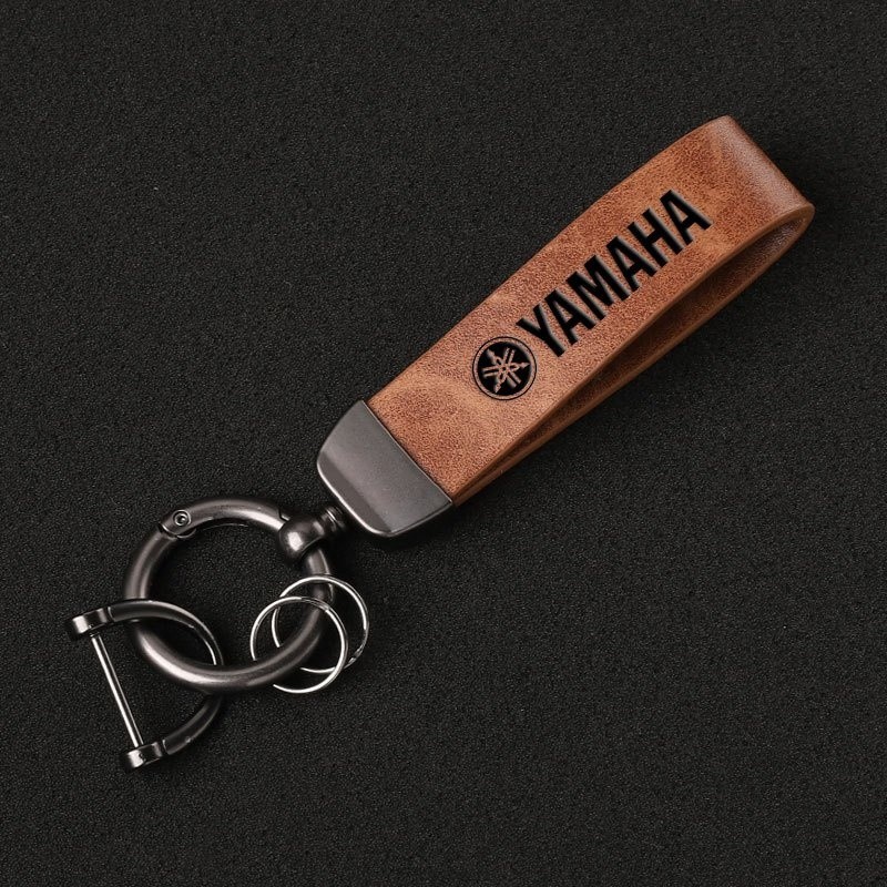 Luxury Genuine Leather Keychain Key Ring Customized Gift 3D Embossed ...