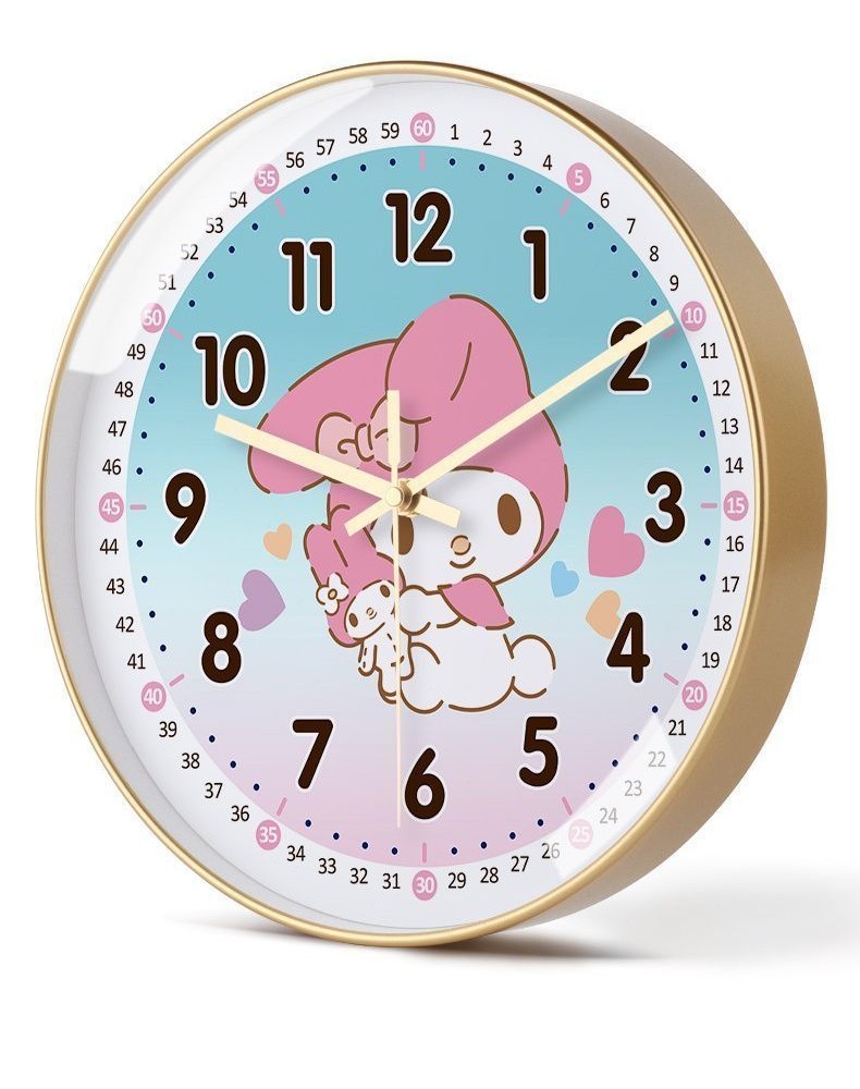 Melody Clock Clock Cute Cartoon Fashion Living Room Wall Clock Dining ...