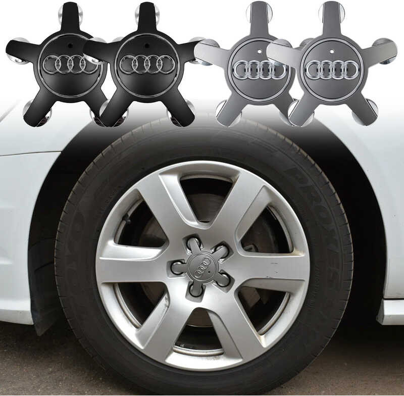 Five 4Pcs Claws Car Wheel Center Cap Hub Covers For Audi Q5 8P 8V A6 C7 ...