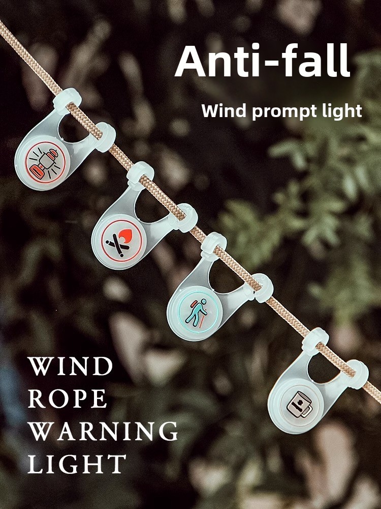 Outdoor Tent Rope Warning Light Canopy Wind Rope Anti-Trip Prompt Light ...