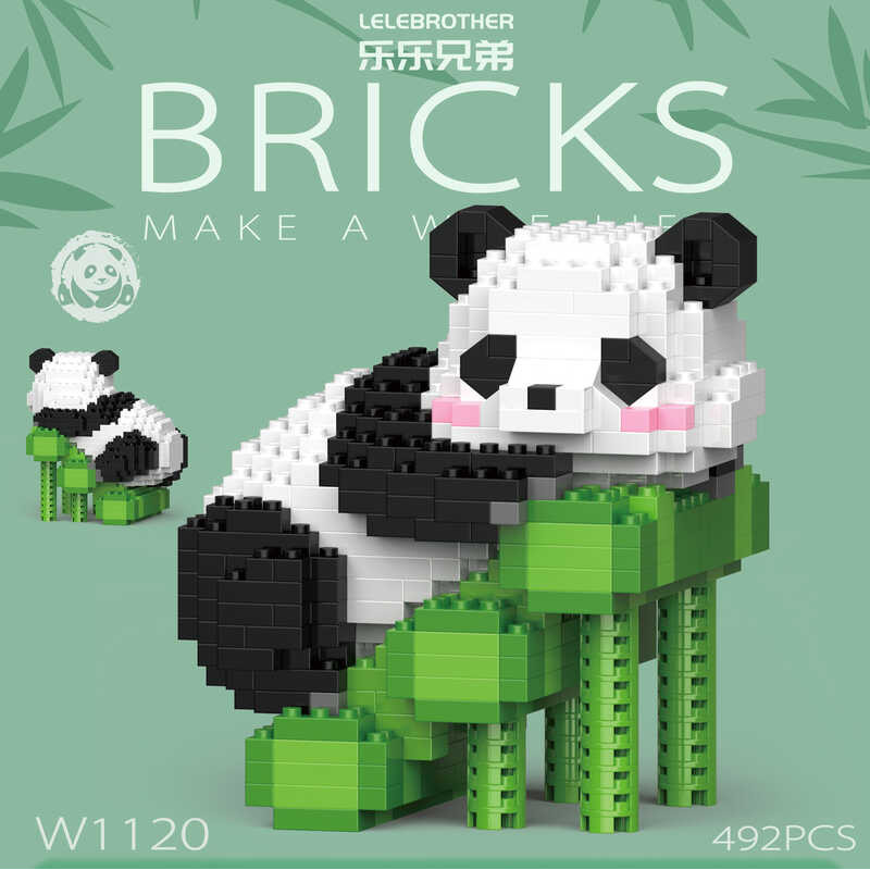 LY Creative Panda Block For Children Girls 6 To 14 Years Old Chinese 3D ...