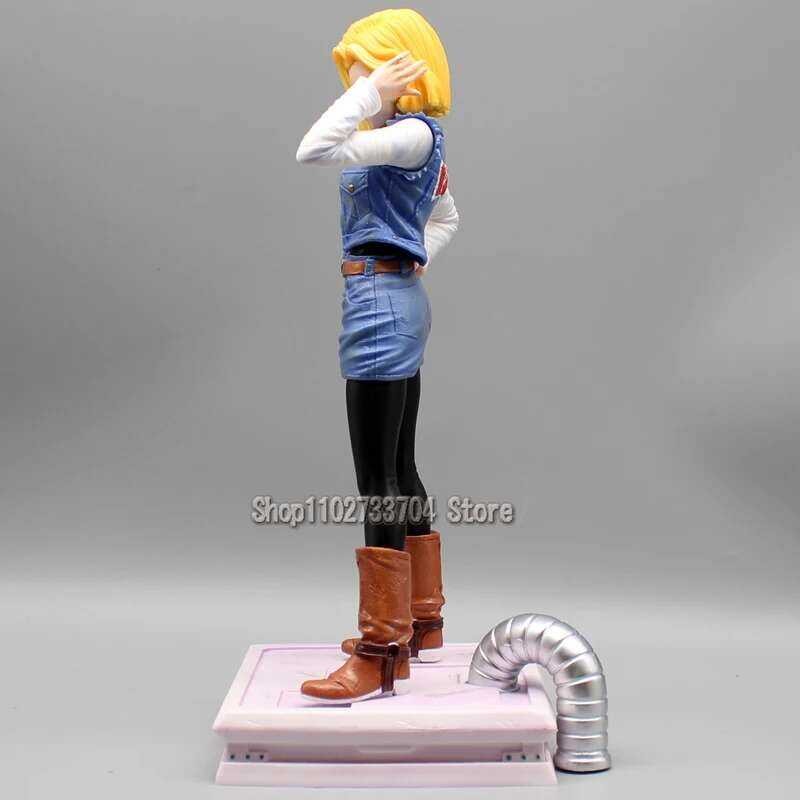 29Cm # Dragon Ball Figures Android 18 Kril Action Lazuli 2 Heads Anime ...