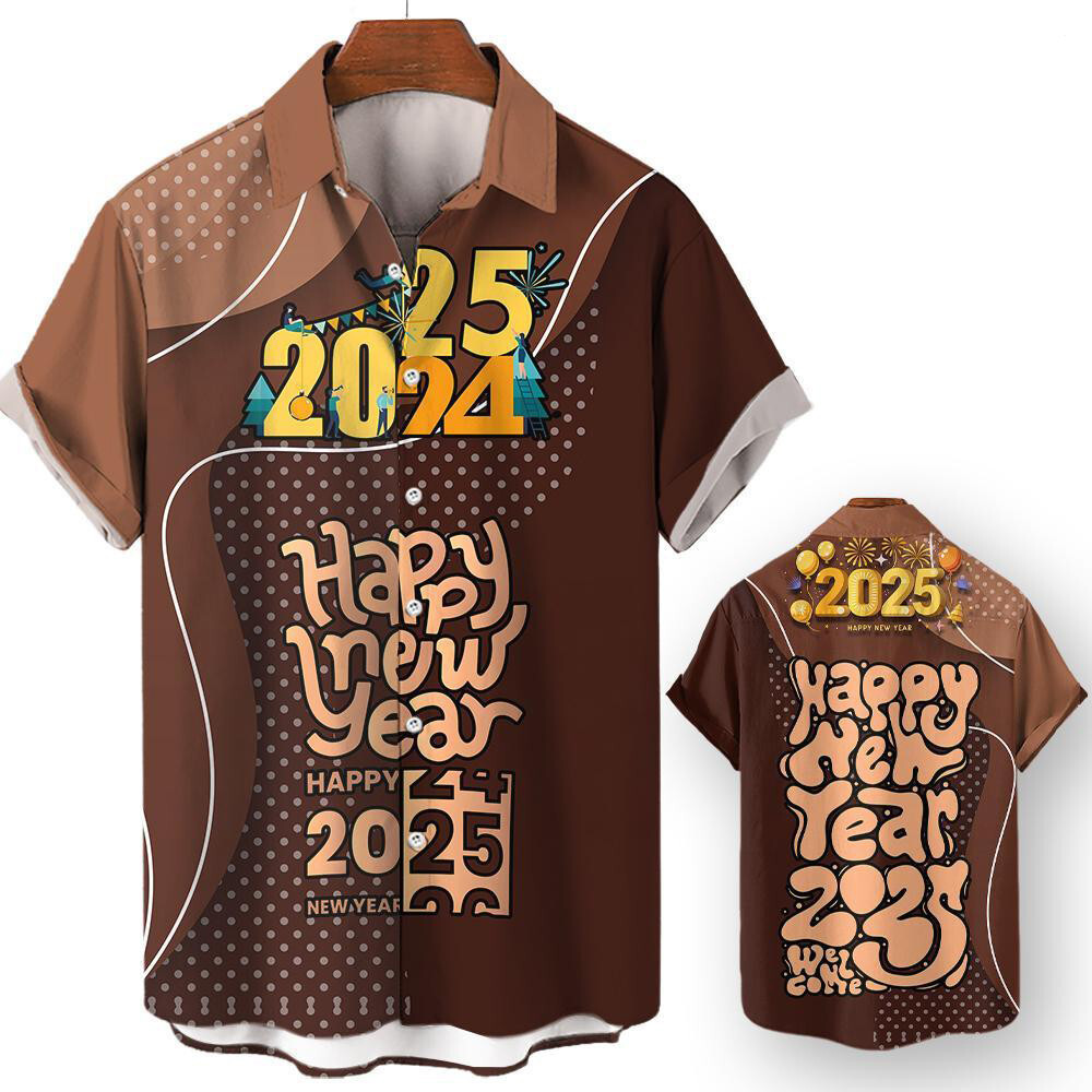 Happy Mocha Mousse Shirt In Various Patterns HOT SALE Ootd Men's And ...