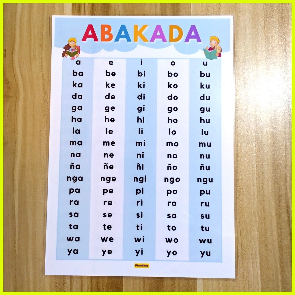 10 PCS. PAGBASA EDUCATIONAL CHARTS LAMINATED A4 SIZE TAGALOG READING ...