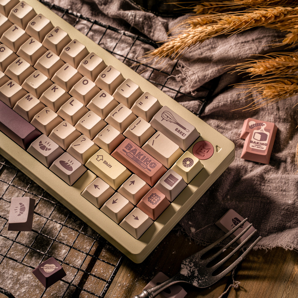 Fancy Baking Keycaps Maillard color Cherry profile PBT keycaps for ...