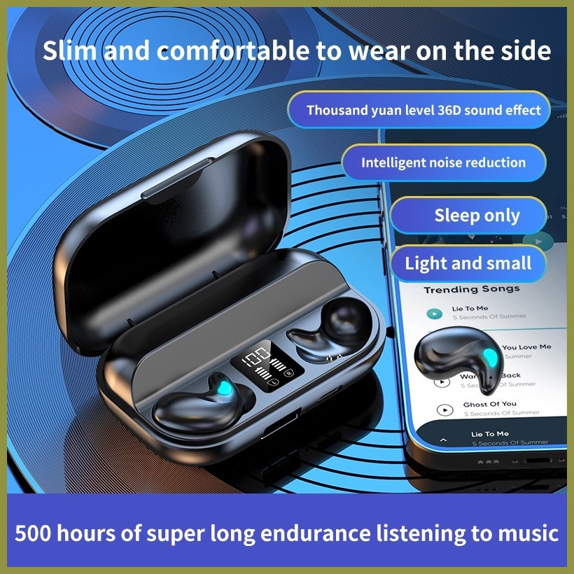 TWS X57 Mini Sleep Bluetooth Headphones with Large Range Sports ...