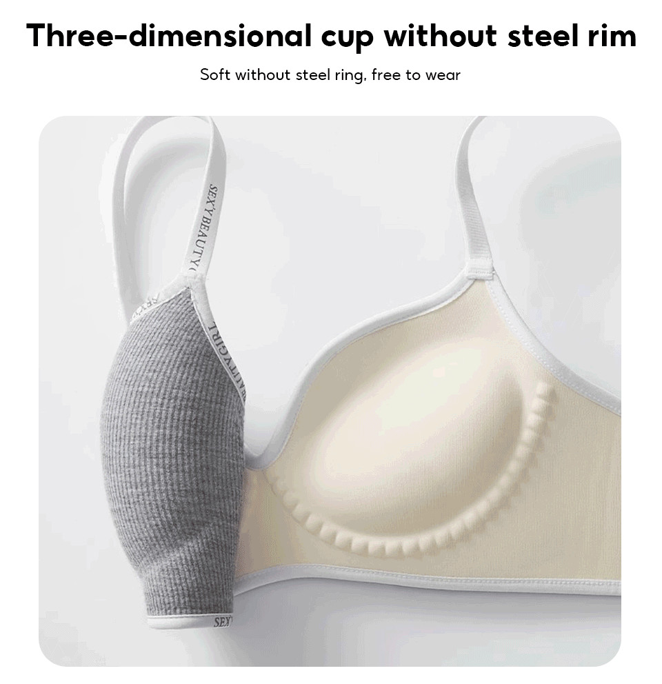 FallSweet Thick Cup Small Chest Bras for Women Seamless Soft Support ...
