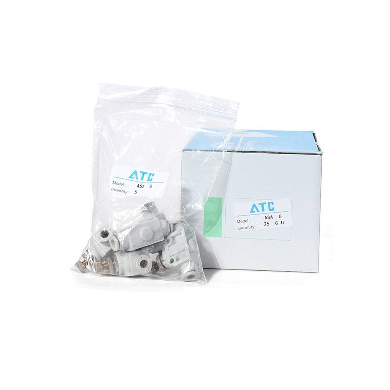 Original genuine Yadeke pipeline throttle valve speed control valve ASA-4/6/8/10/12 AIRTAC ...