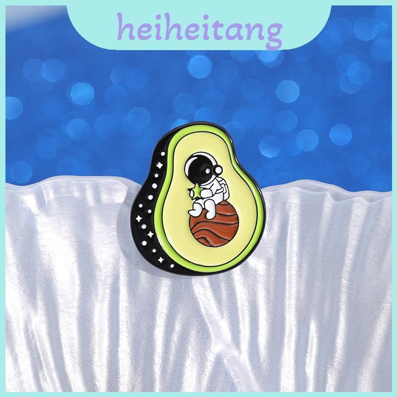 Fruit Trendy Avocado Design Cute Cat Astronaut Heart Shaped Alloy ...