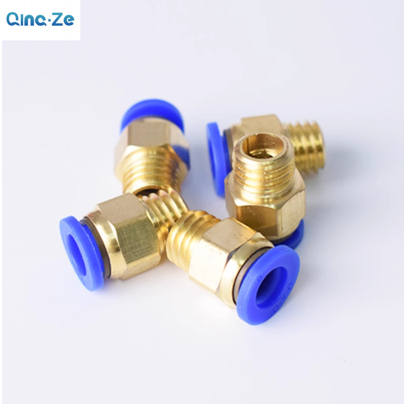 PC pneumatic fitting m12X1.75- M5 M6 M8 M10 M12 M14 M16 M20 Metric Male ...
