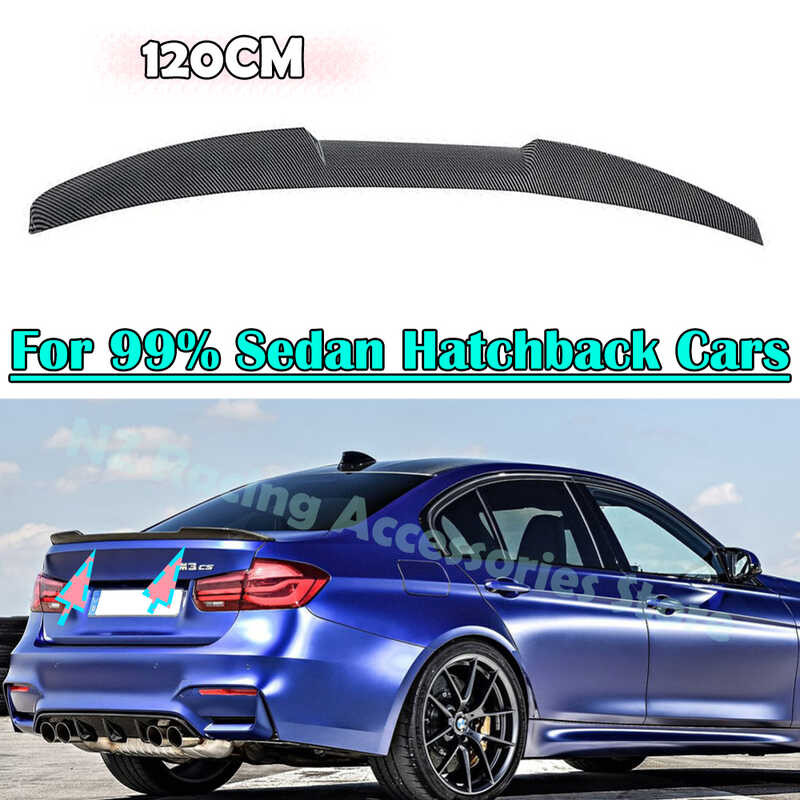 9C4 120Cm Universal Car Spoiler Rear Trunk Diffuser Wing Lip Benz W204 ...