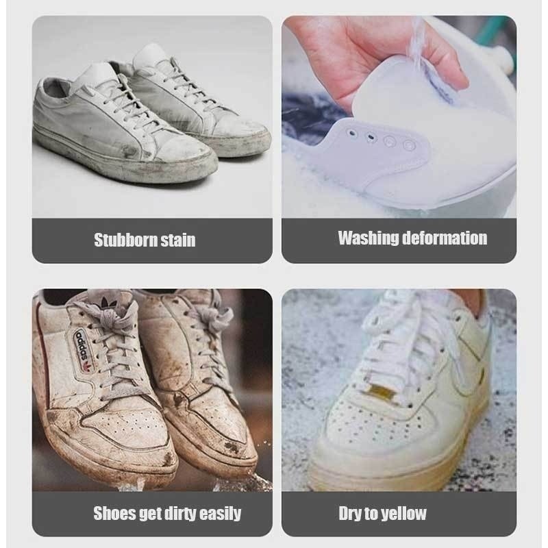White Shoe Cleaning Cream Shoe Stain Remover Shoe Cleaner for White ...