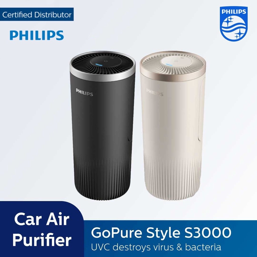 in stock Philips GoPure Style Series 3000 Car Air Purifier & Sanitizer ...