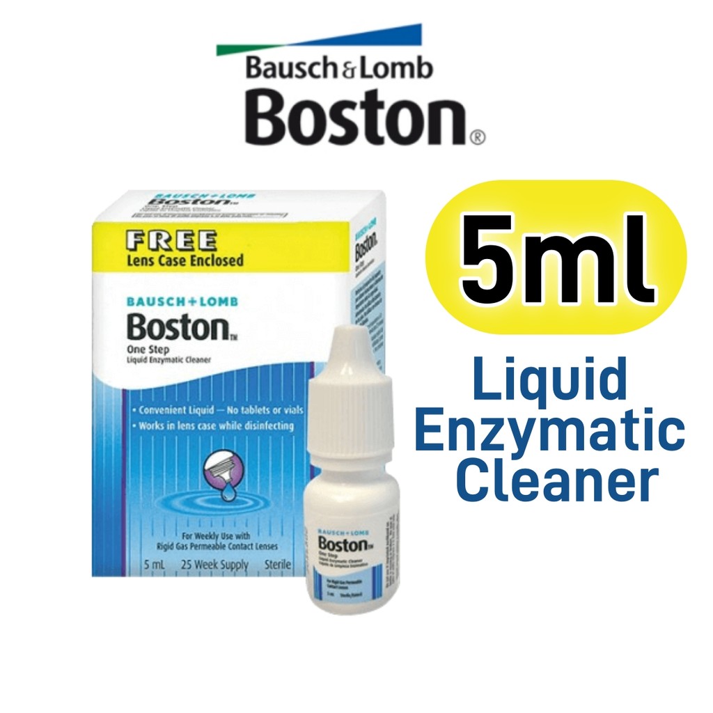 (5ml) Bausch & Lomb Boston One Step Liquid Enzymatic Cleaner for RGP ...