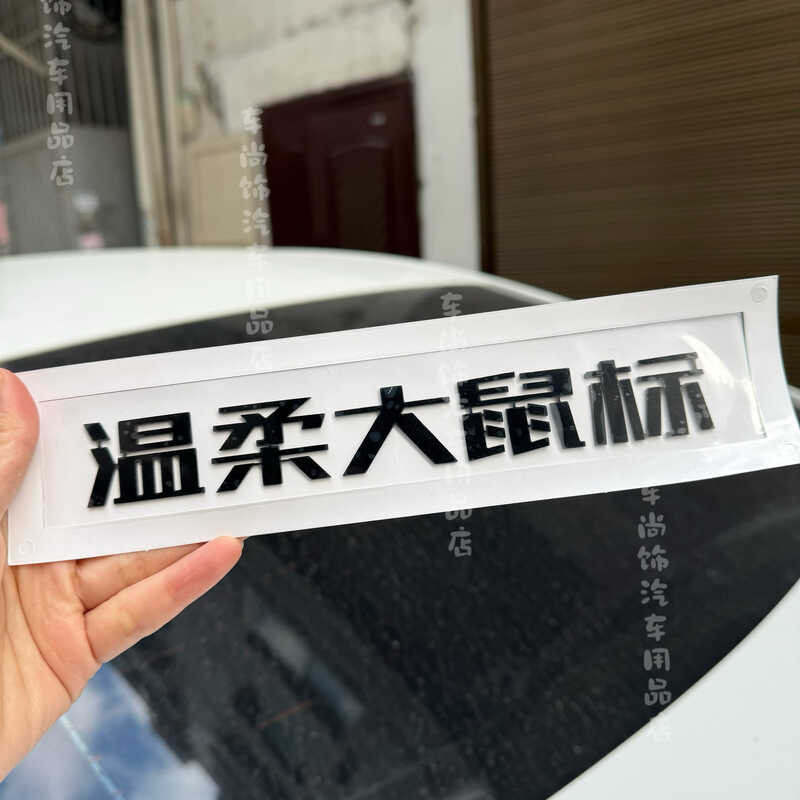 Fits for Tesla Evil Mouse Model 3/Y modification funny tail logo ...