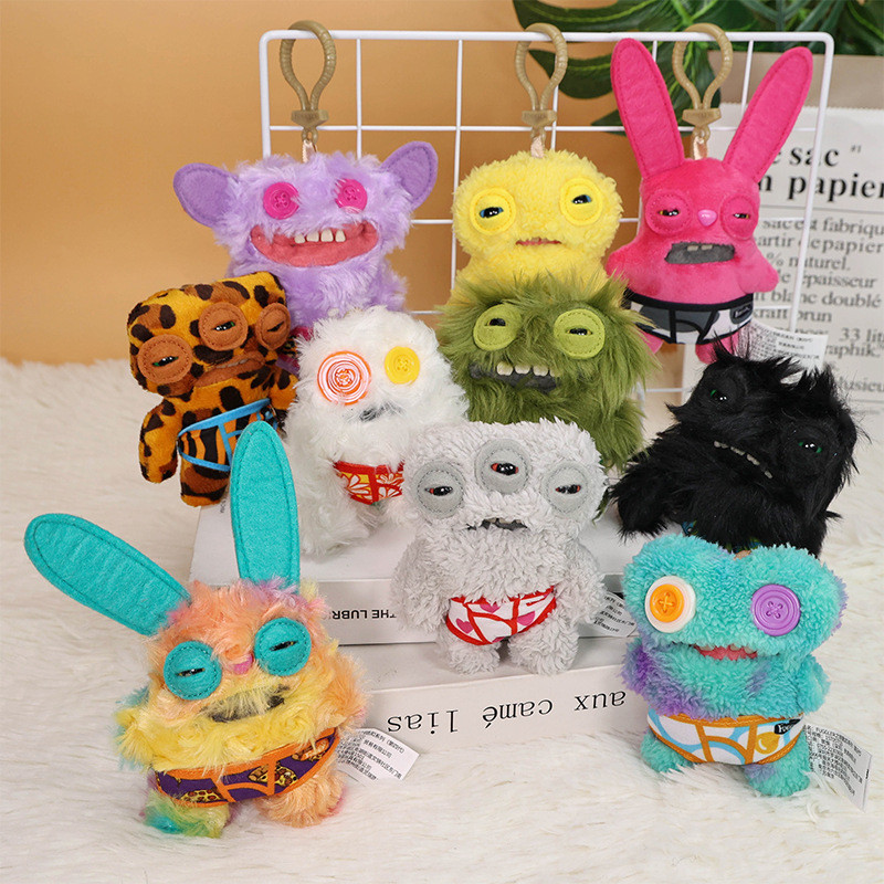 Fuggler KeyChain Third generation fourth generation Cute Tooth Monster ...