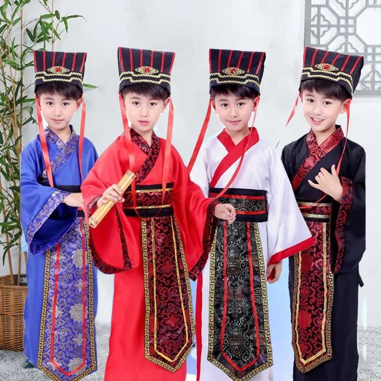 Chinese Ancient Kids Costume Traditional Stage Performance Party ...