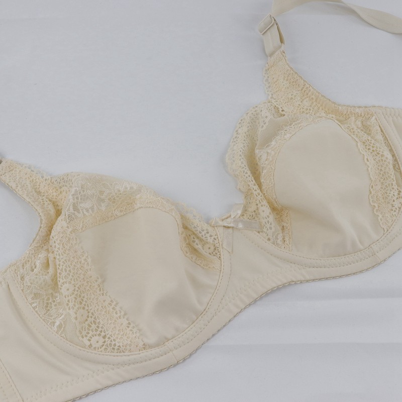 PARIFAIRY Plain Floral Lace Bra for Woman Plus Size Bra with Wire Ultra ...