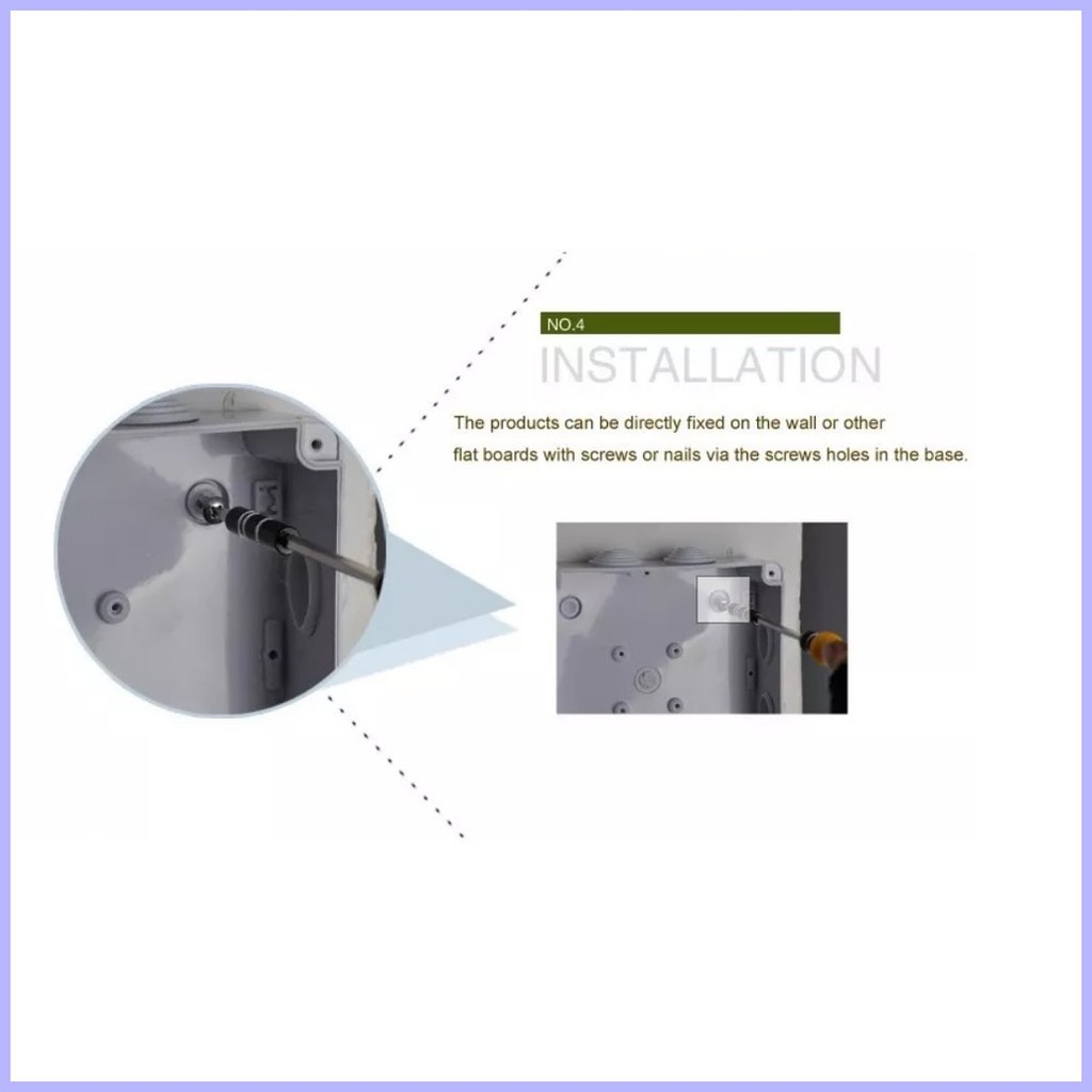 ALLAN Enclosure Box IP68 Connection Waterproof Small Electrical ...